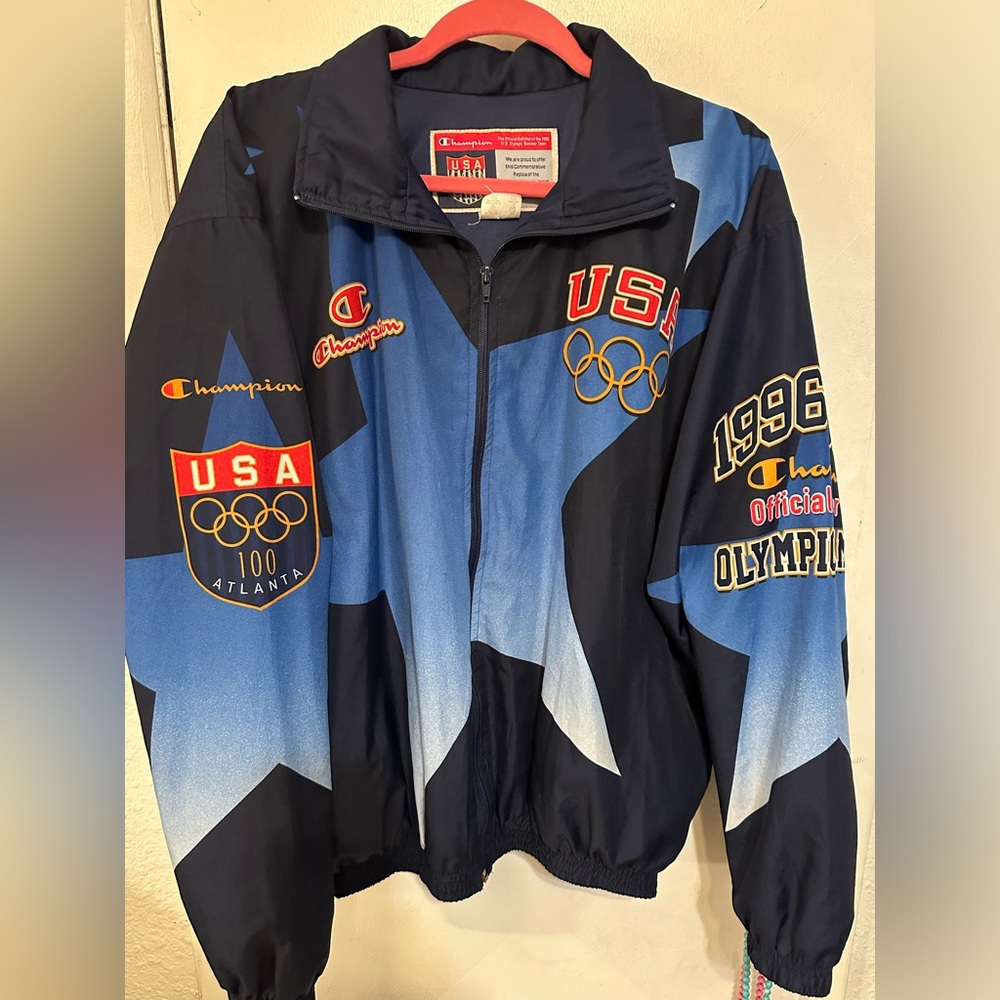 Vintage 1996 Olympics Champion Jacket Atlanta Classic… - Gem